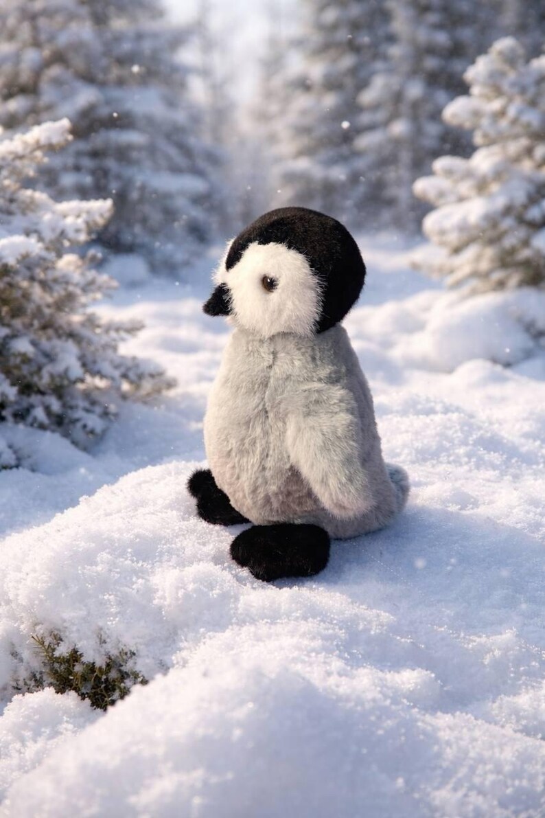 Penguin Sewing Pattern PDF Easy Plush Toy 20cm Beginner Tutorial With ...