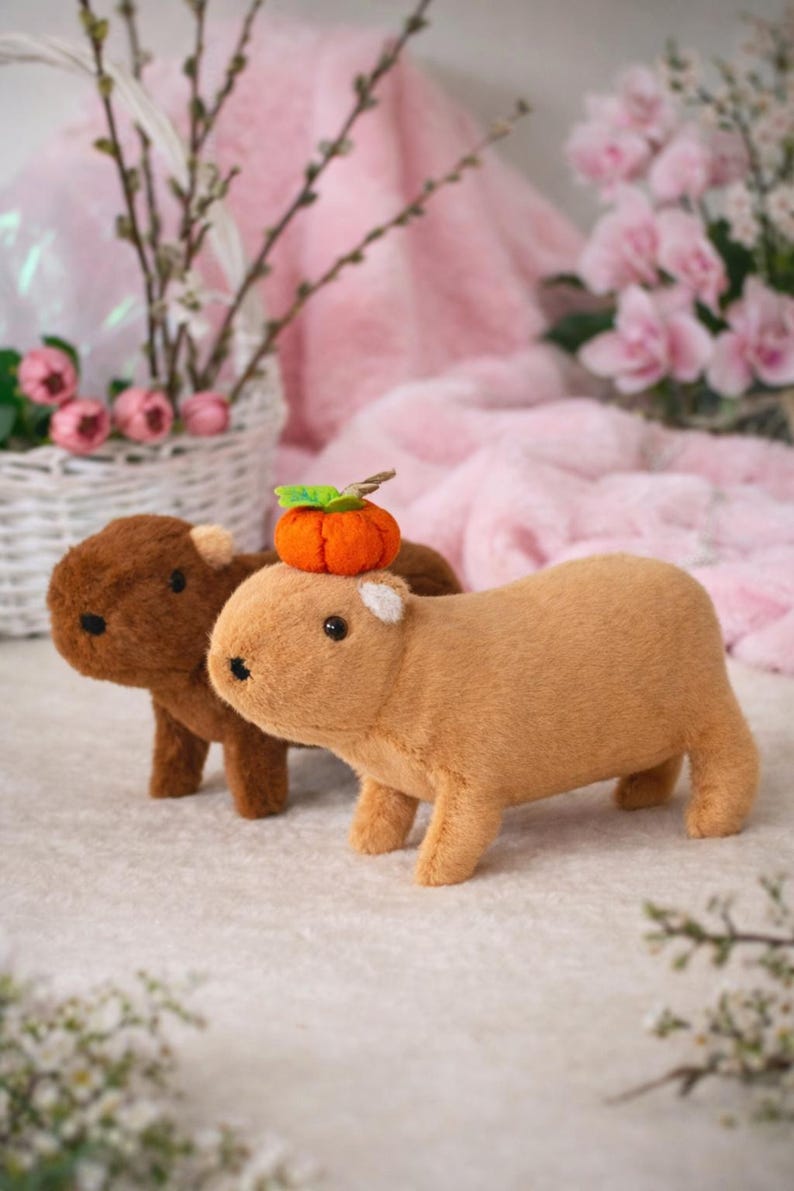 Capybara Sewing Pattern PDF Beginner Stuffed Animal Tutorial BONUS ...