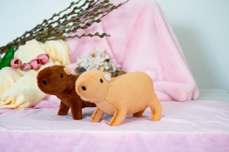 Capybara Sewing Pattern PDF Easy Plush Toy 25cm Beginner Tutorial With ...