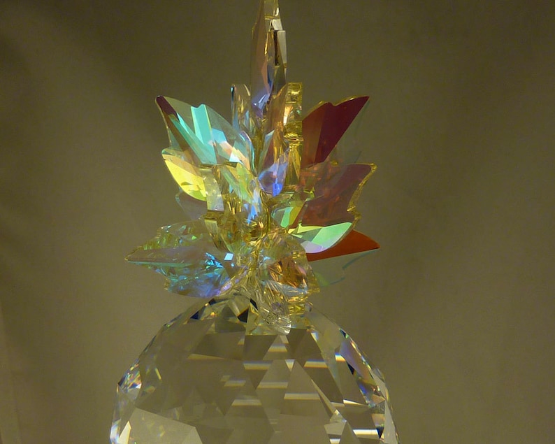 Handmade Crystal Pineapple Figurines - Etsy