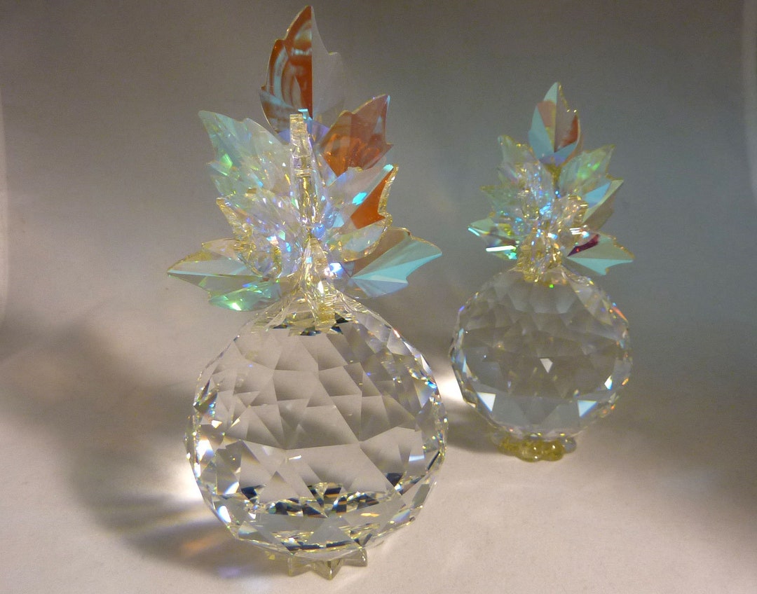 Handmade Crystal Pineapple Figurines - Etsy