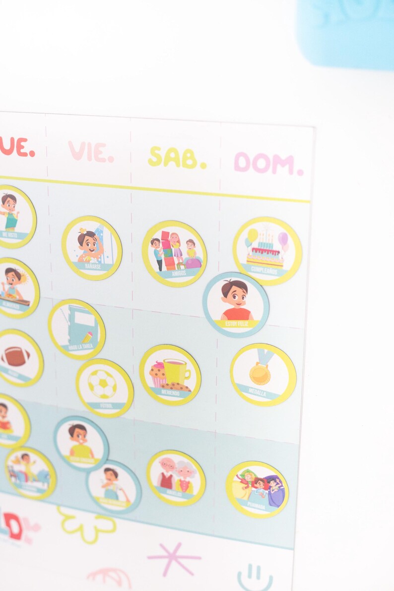Magnetic Routine Calendar for Children | Habits, Emotions, and Autonomy ...