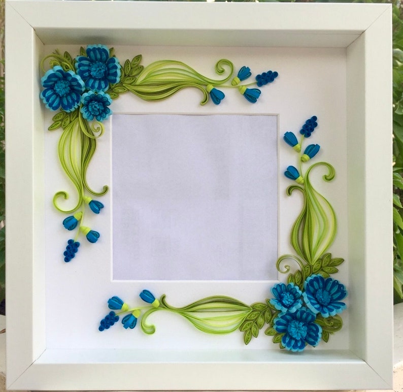 Paper Quilling Picture Frame - Mothers Day Gift, Anniversary Gift ...