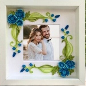 Paper Quilling Picture Frame - Mothers Day Gift, Anniversary Gift ...