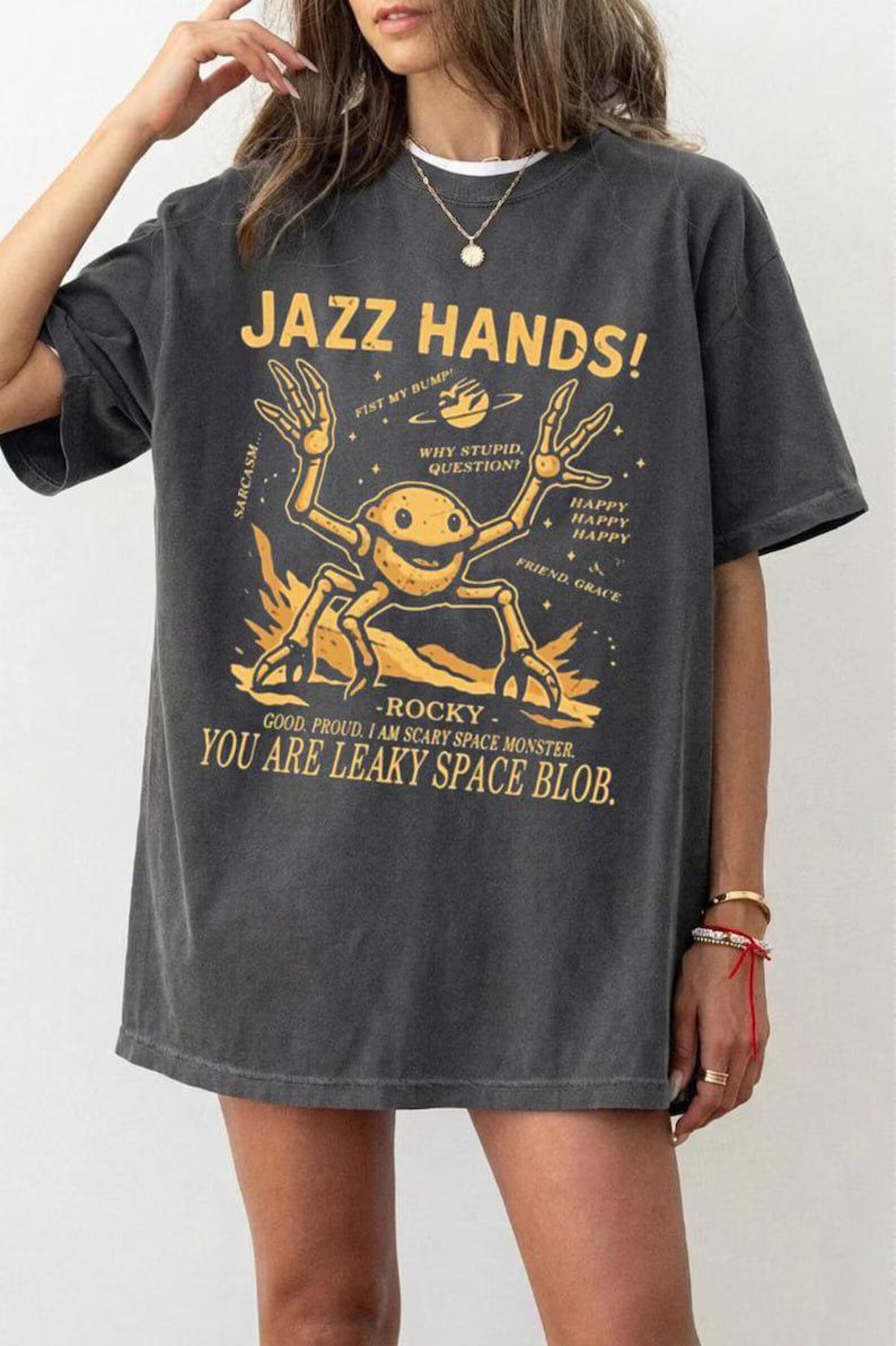 Jazz Hands Rocky Shirt, Project Hail Mary Sci-Fi Tee, Weltraum Monster ...