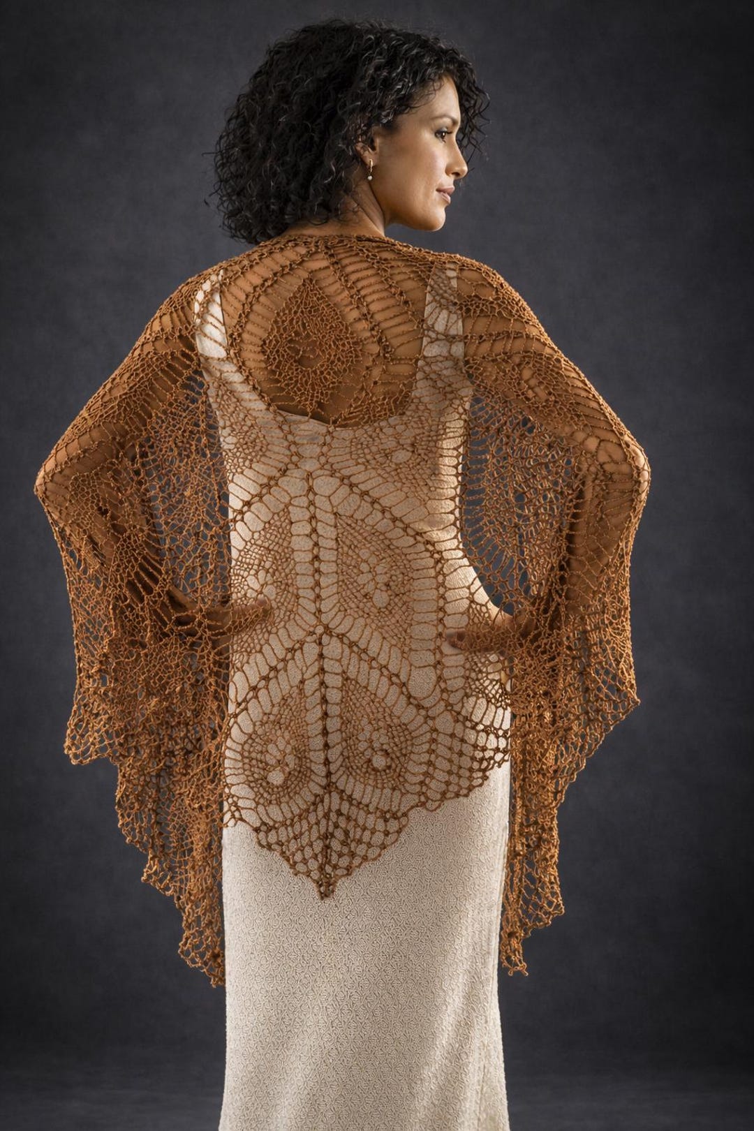 Elegant Crochet Lace Shawl Pattern, Intermediate Wrap (digital Download ...