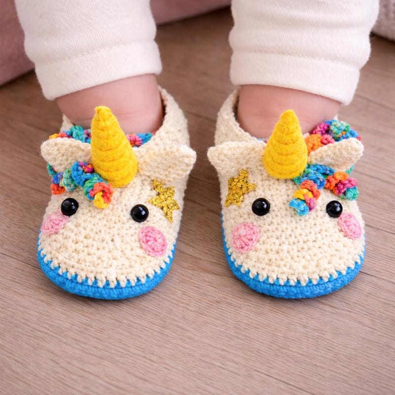 Unicorn Slippers - Etsy New Zealand