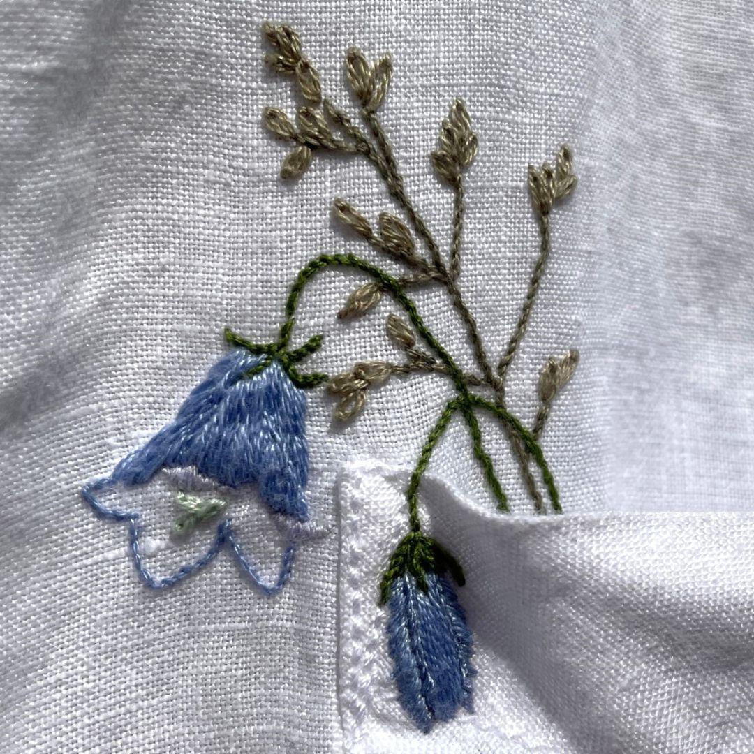 Harebell Posy PDF Pattern. Wildflower Bouquet DIY Embroidery Design ...