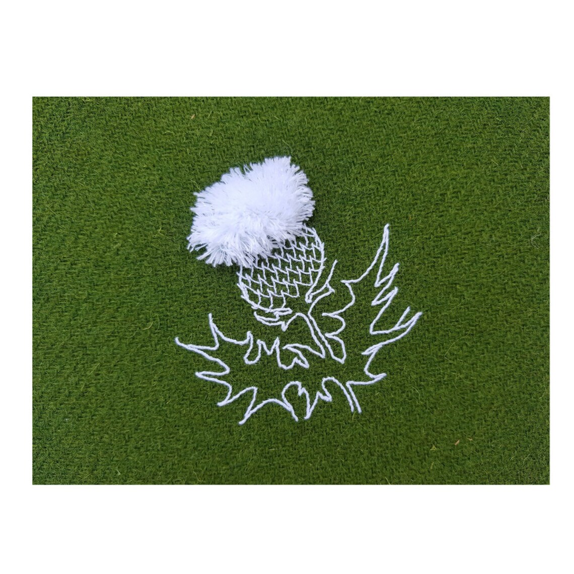 Scottish Thistle Print, A4. Unframed Thistle Wall Art in Emerald Jewel ...