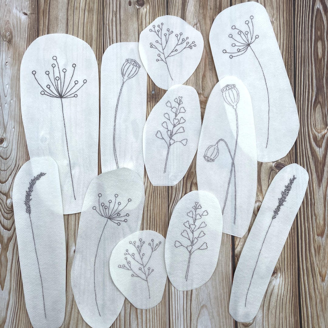 Autumn Stick and Stitch Embroidery Patterns. Stick and Sew Fall Designs ...