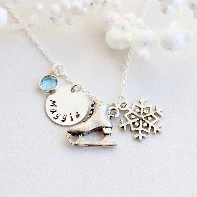 Ice Skating Necklace - Etsy