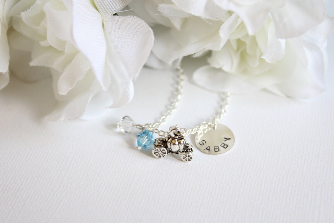 Sterling Silver Personalized Girls Princess Necklace Silver | Etsy