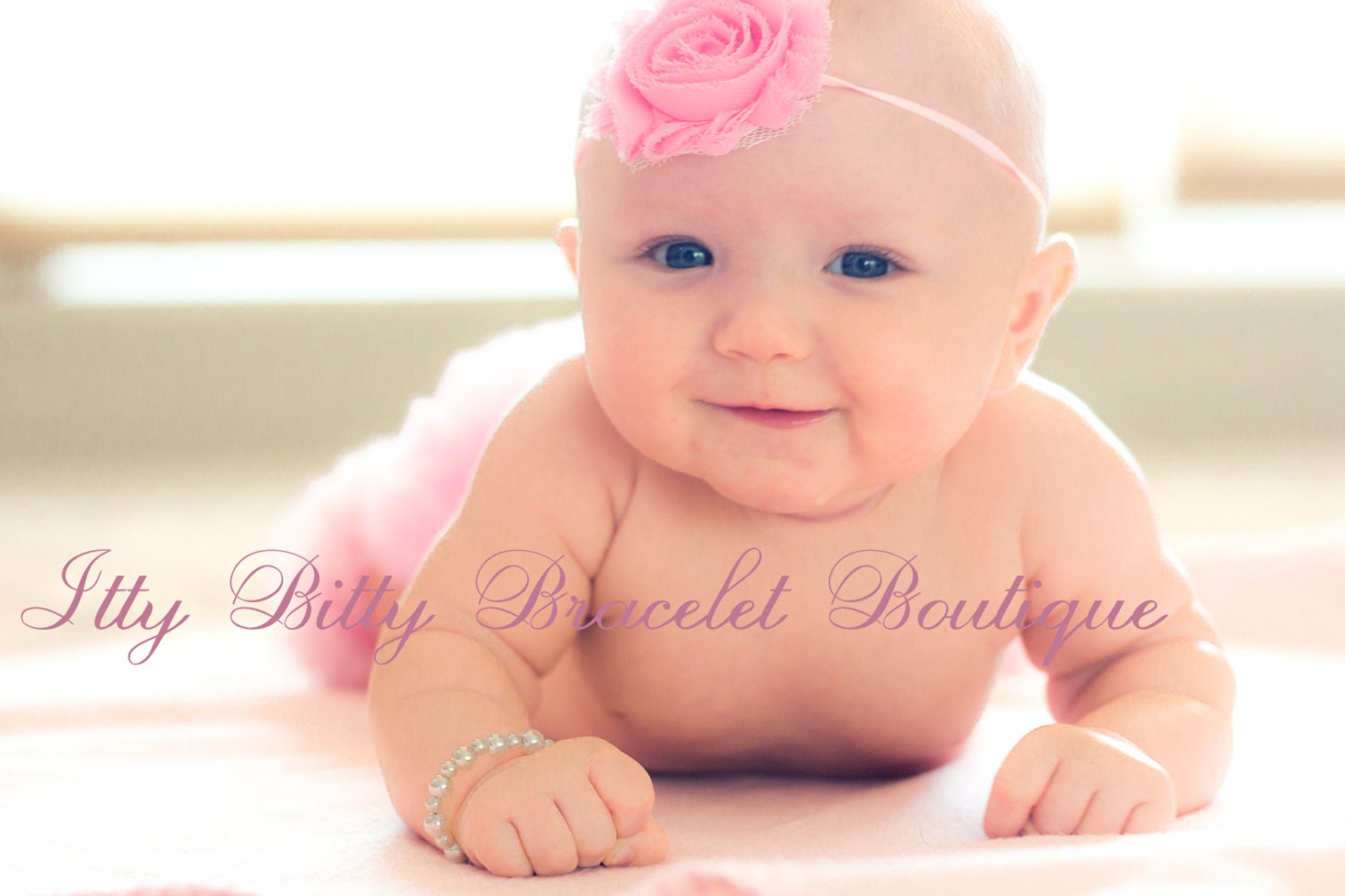 Bubble Gum Pink Shabby Chic Single Rose Skinny Simple Headband Stretchy ...