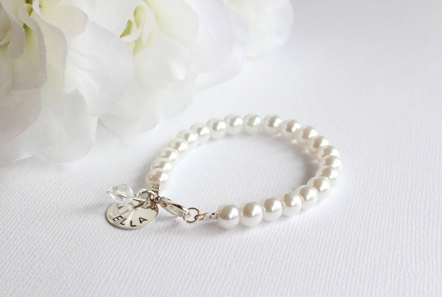 Sterling Silver Personalized Charm Flower Girl Gift Hand - Etsy