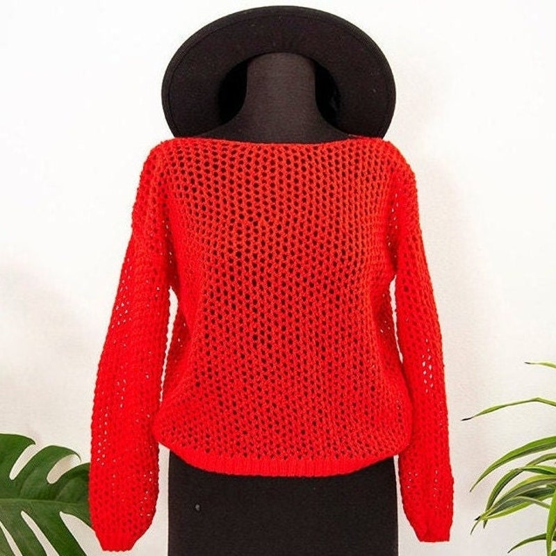 Open Knit Sweater - Etsy