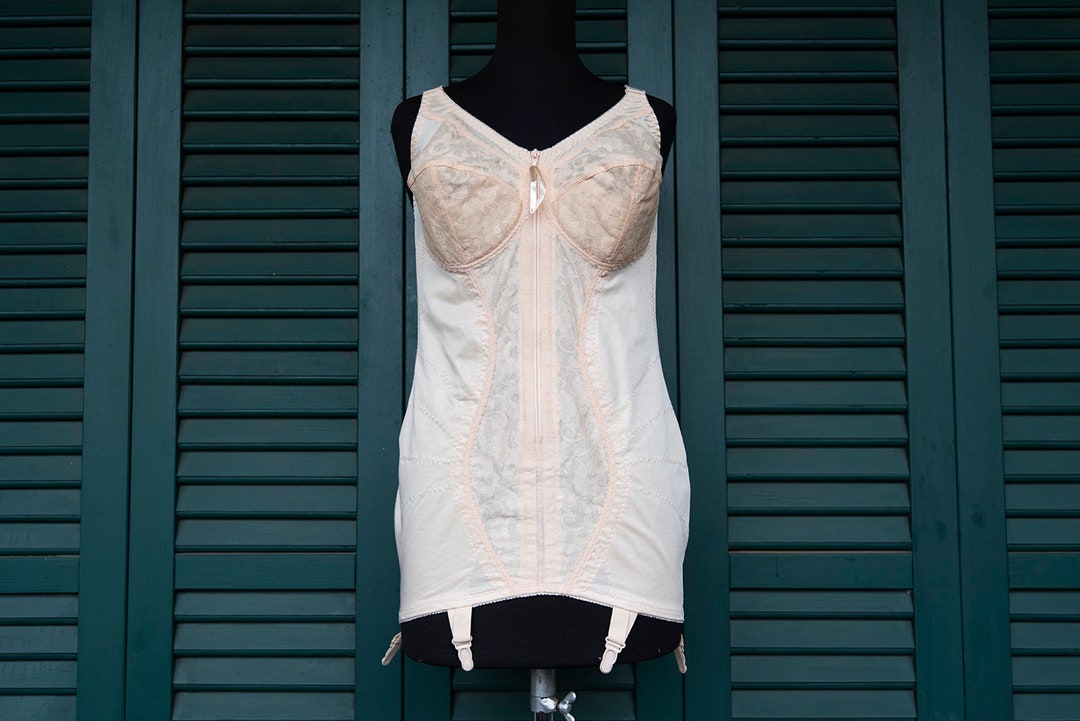NOS Vintage Nude Full Body Open Girdle Suspenders Shapewear Bodysuit - Etsy
