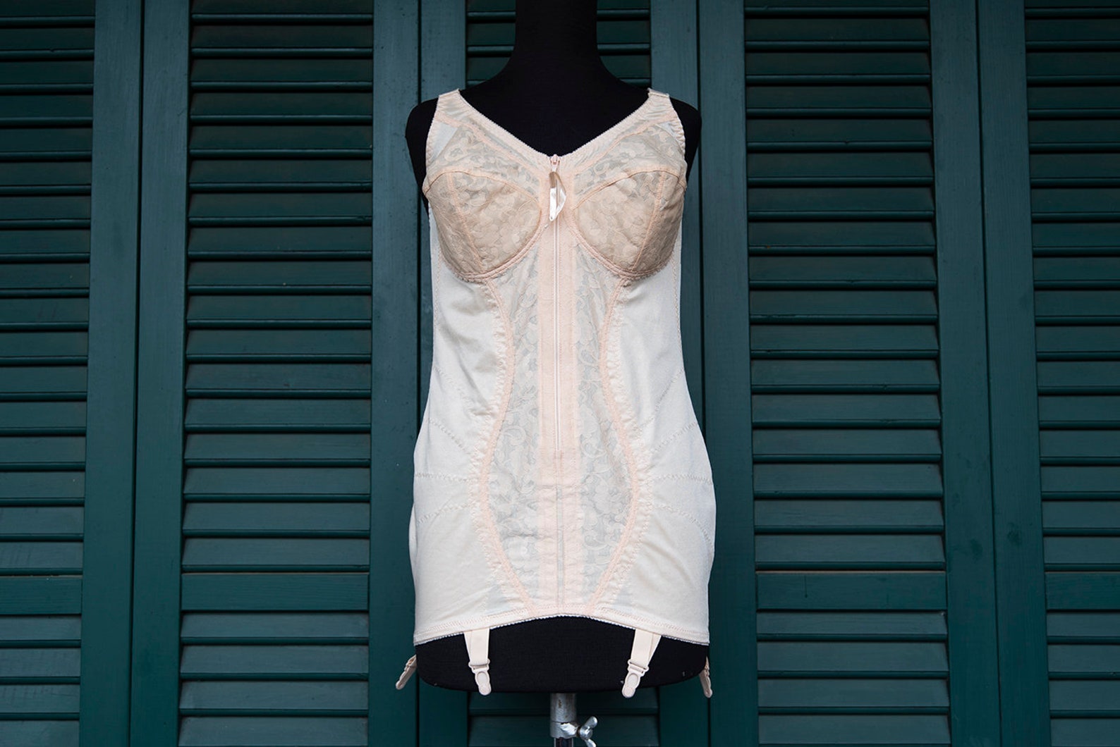 NOS Vintage Nude Full Body Open Girdle Suspenders Shapewear Bodysuit - Etsy