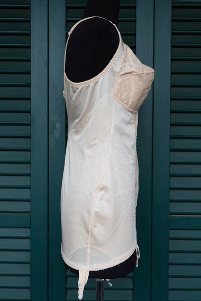 NOS Vintage Nude Full Body Open Girdle Suspenders Shapewear - Etsy