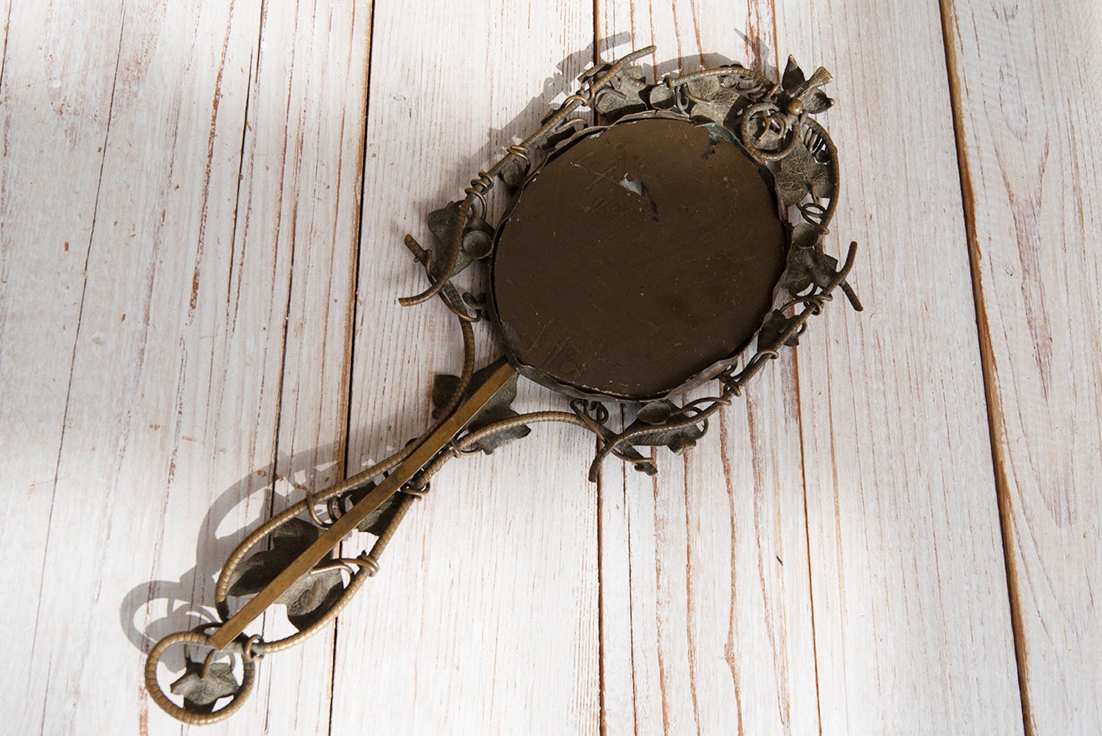 Vintage Antique Vine Carved Elven Style Hand Mirror - Etsy