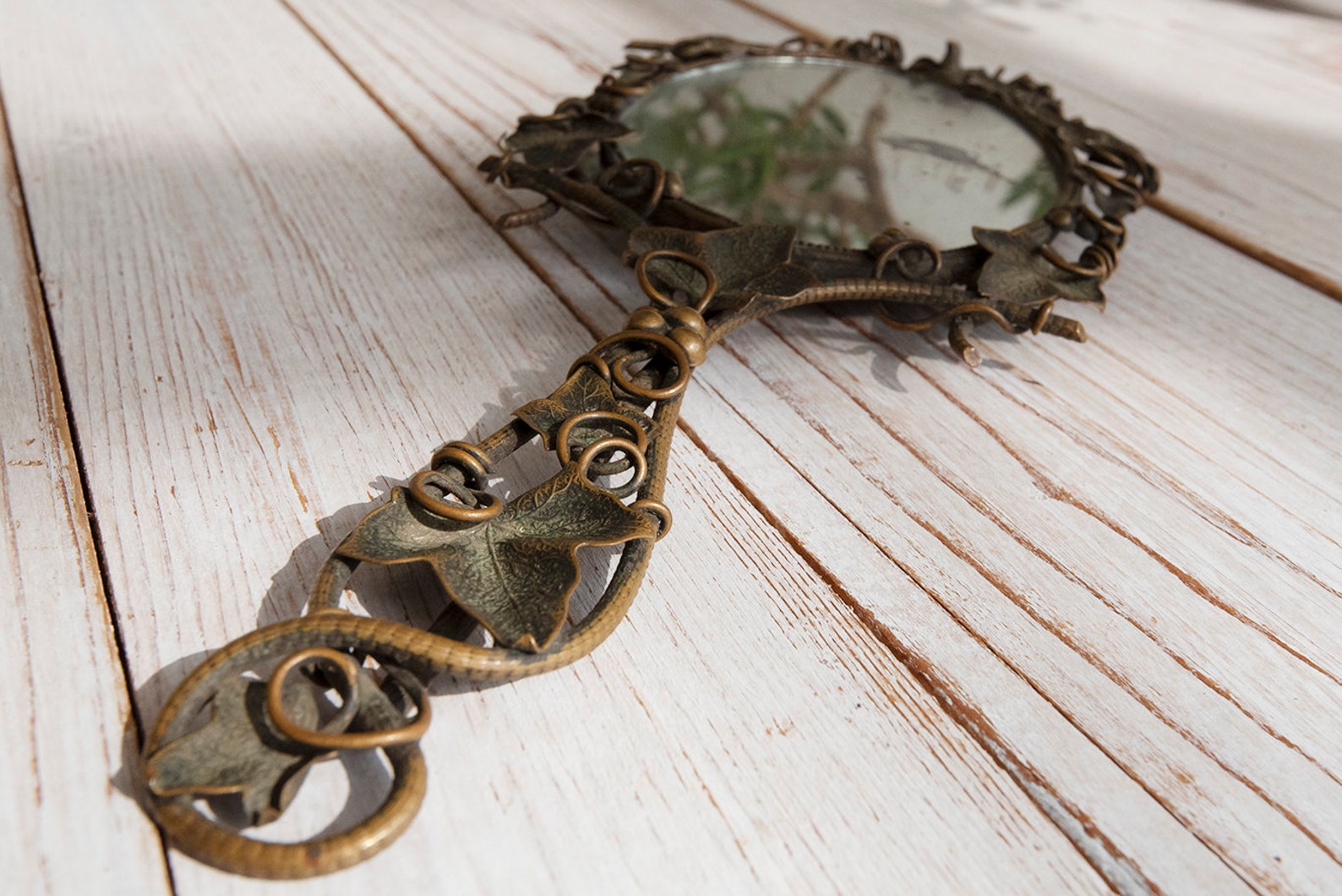 Vintage Antique Vine Carved Elven Style Hand Mirror - Etsy