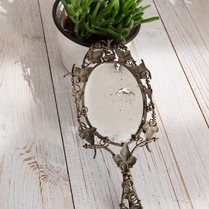 Vintage Antique Vine Carved Elven Style Hand Mirror - Etsy