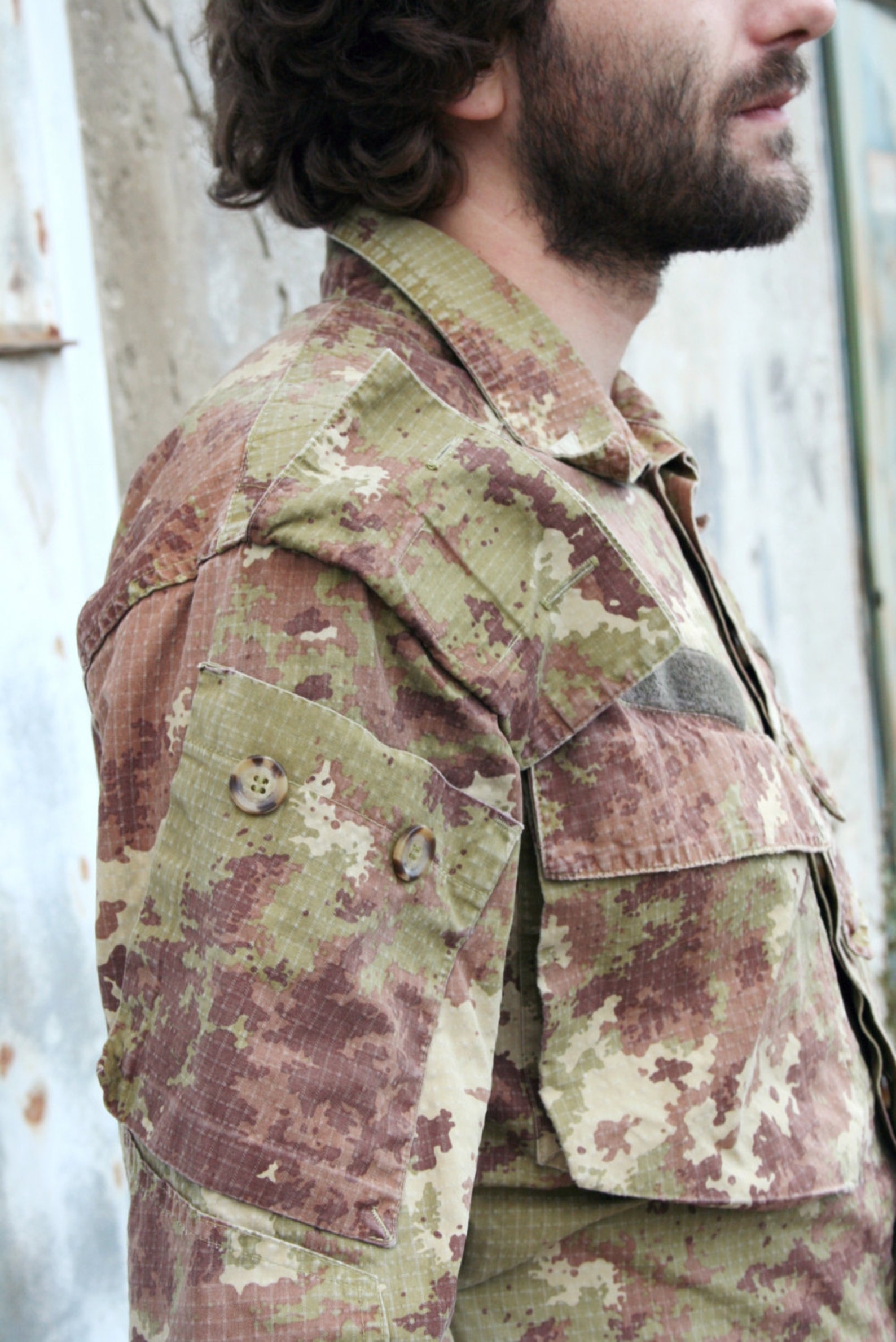 Vintage Camo Pattern Army Camouflage Shirt Jacket - Etsy