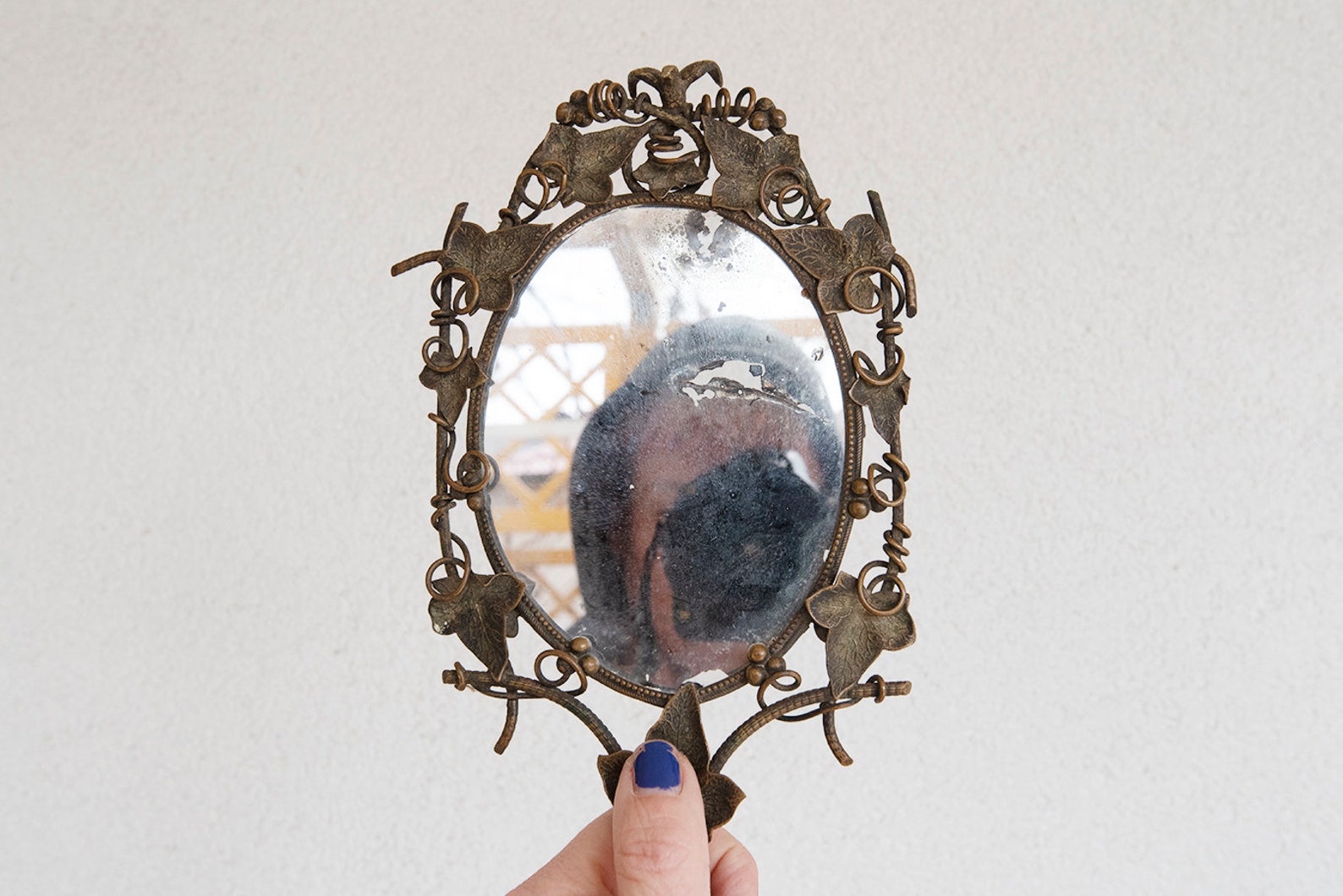 Vintage Antique Vine Carved Elven Style Hand Mirror - Etsy