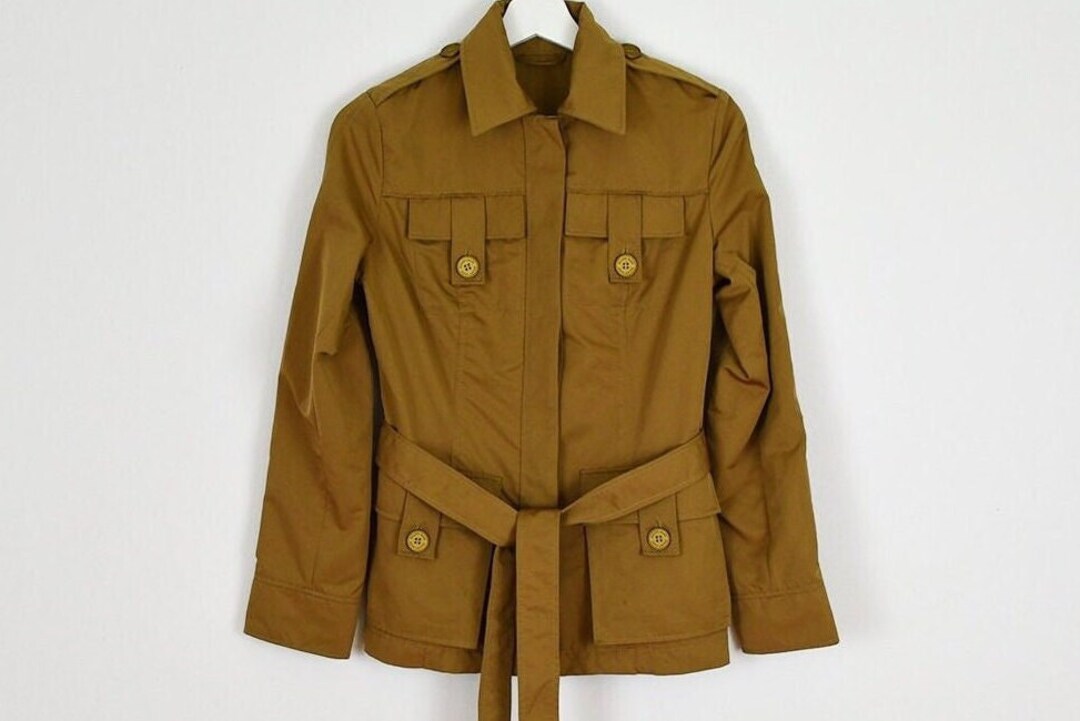 Vintage Brown Cargo Field Jacket - Etsy