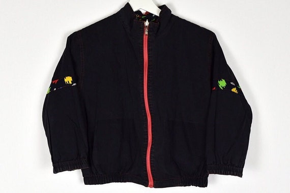 Vintage Black and Primary Colors Print Kids Reversibl… - Gem