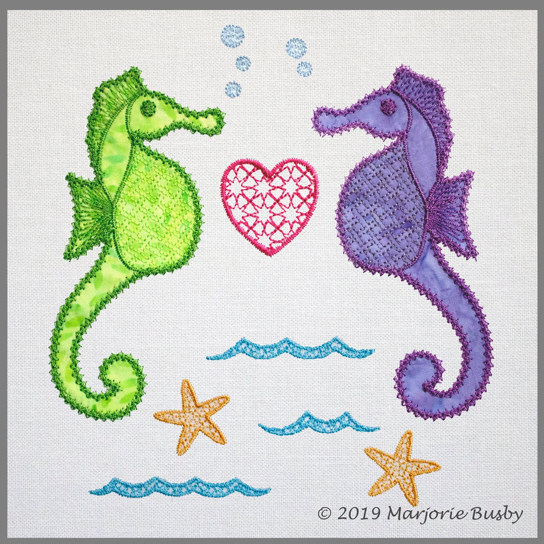 Sea Life Medley Applique - Etsy