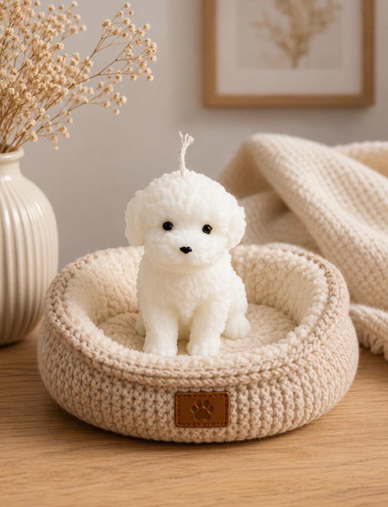 Besondere Kerzen, Deko Wohnzimmer, Geschenk für Hundebesitzer, Geschenk ...
