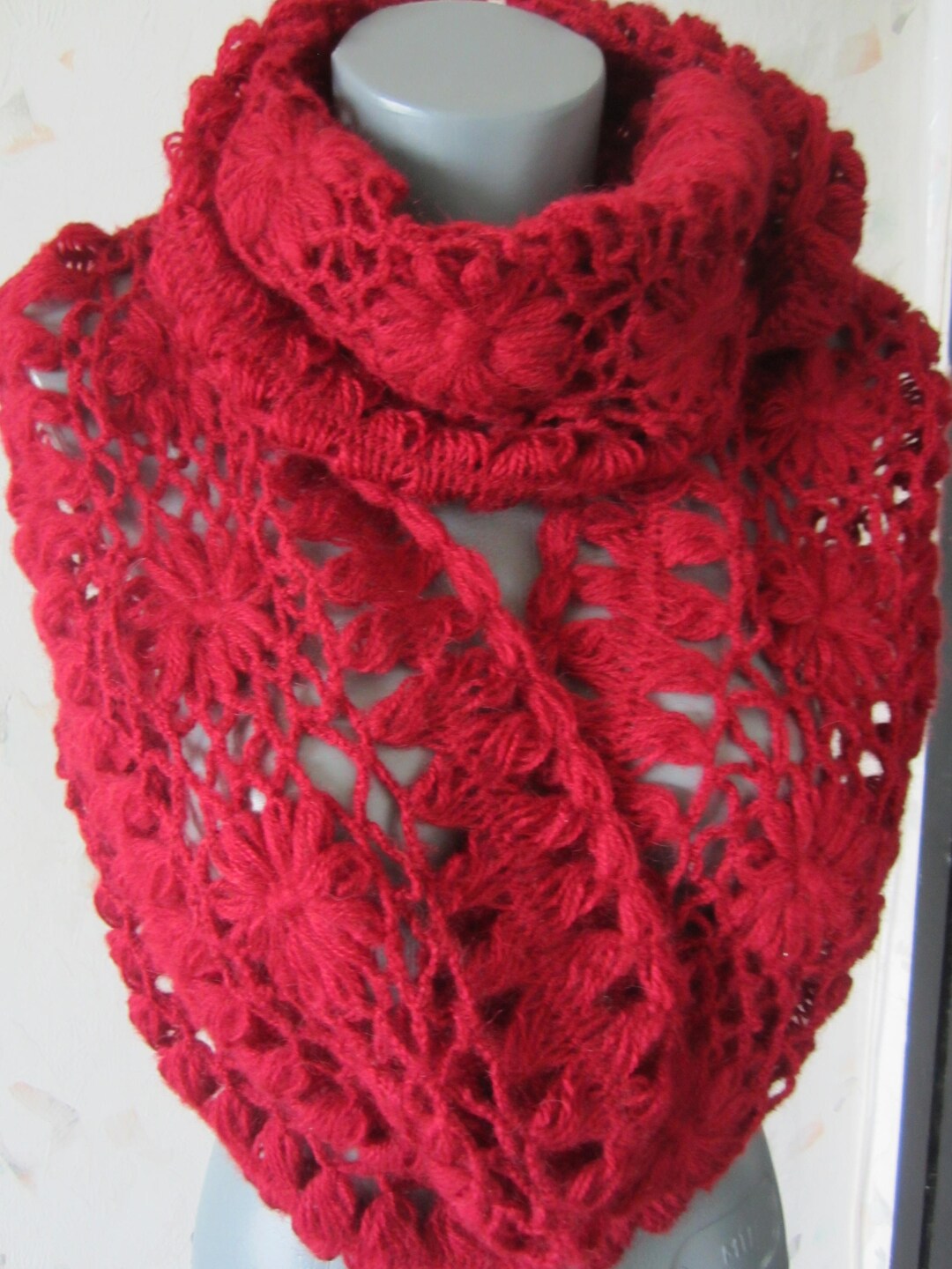 Infinity Crochet Scarf / Loop Scarf/ Mohair Scarf - Etsy