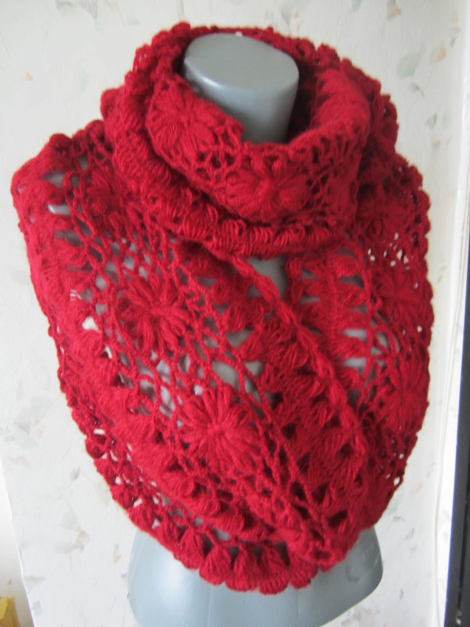 Infinity Crochet Scarf / Loop Scarf/ Mohair Scarf - Etsy