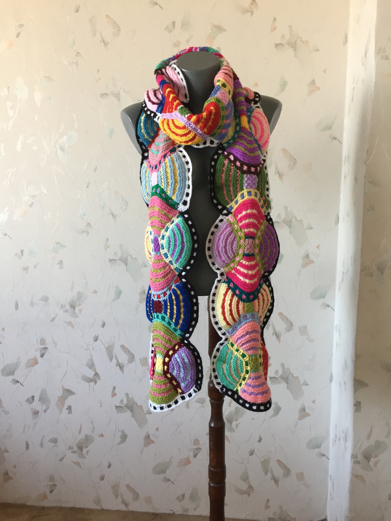 Hand Knitted Scarf - Etsy