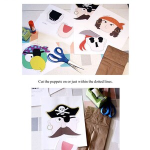 Pirate Paper Bag Puppets - Etsy