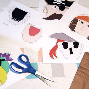 Pirate Paper Bag Puppets - Etsy