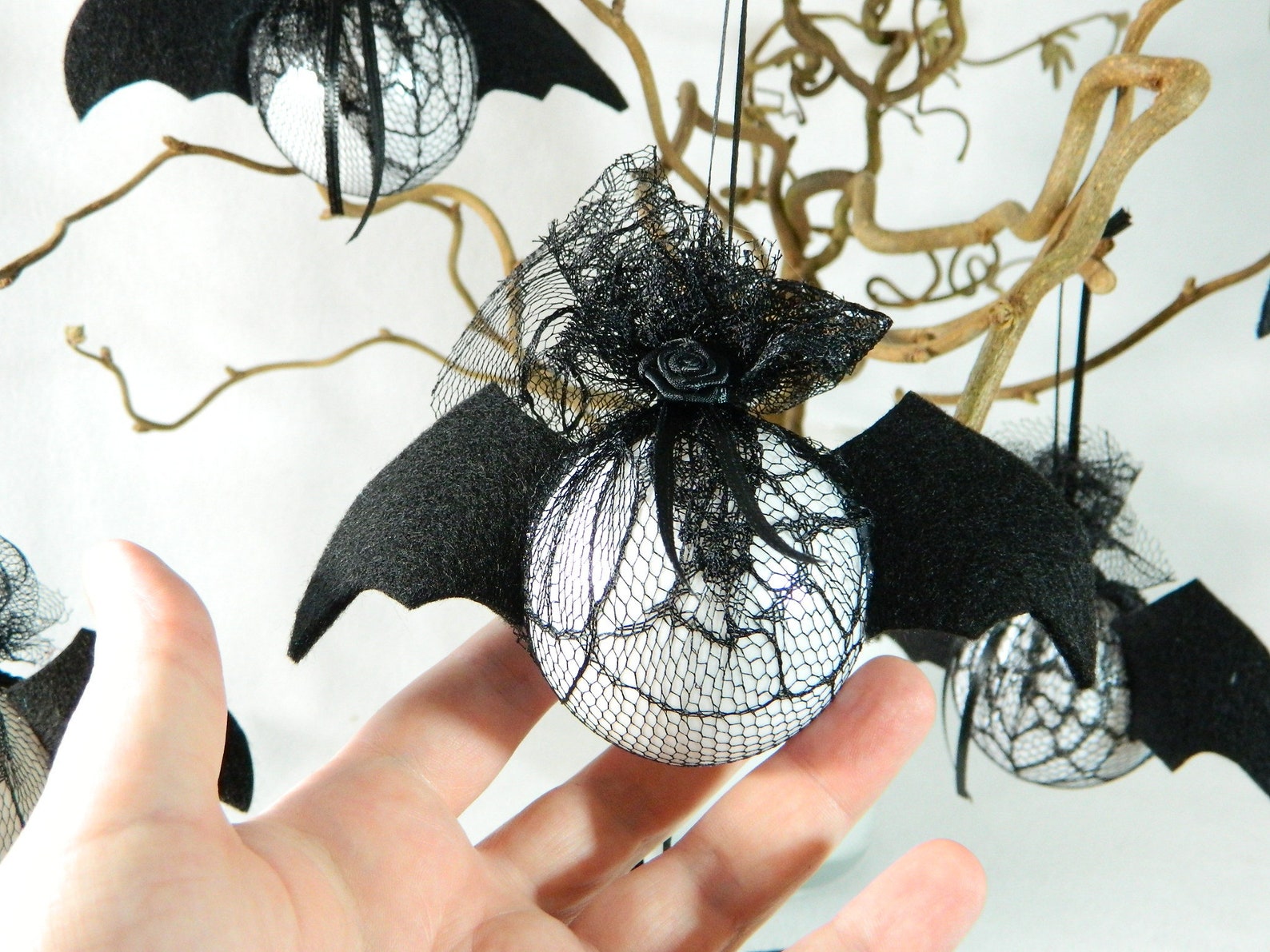 Set of 6 Goth'mas Baubles Goth Christmas Ornament Goth | Etsy