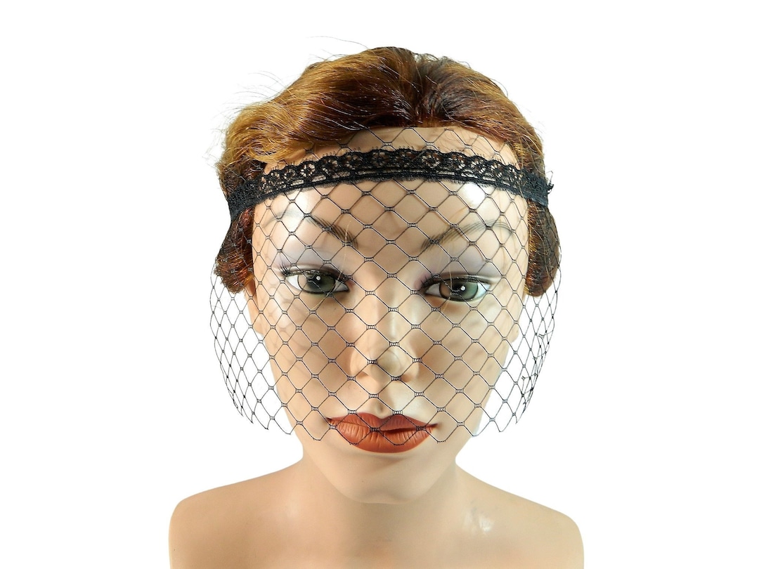 Black Eye Mask, Net Mask, Kinky Blindfold, Burlesque Headpiece, Party ...