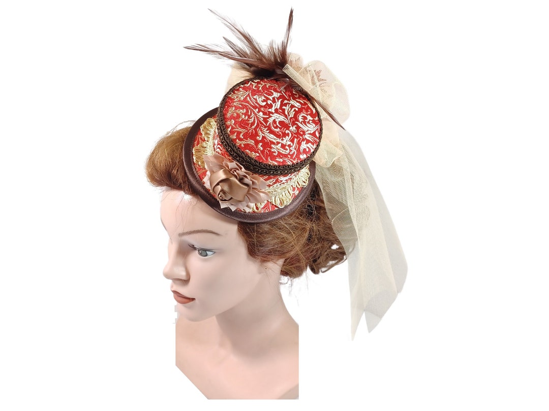 Mini Tophat, Minihat, Halloween Costume Hat, Ladieshat, Small Derby Hat ...