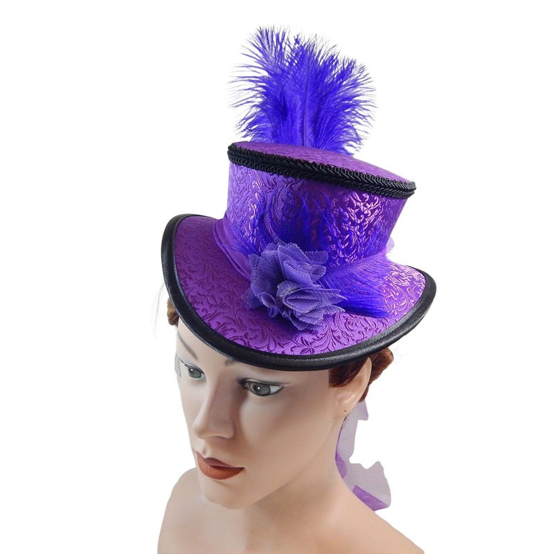 Purple Mini Top Hat - Etsy