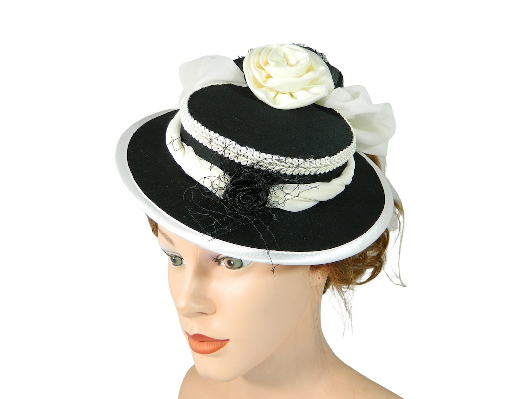 Midi Ladies Summerhat Gothic Sunhat Victorian Hat Lolita - Etsy UK