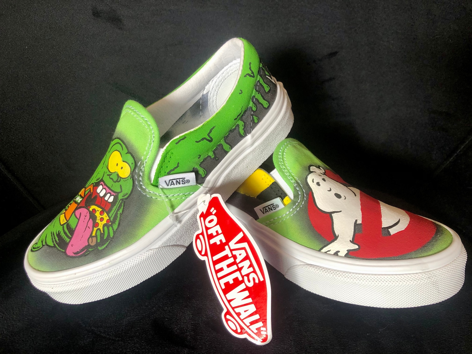 Ghostbuster Themed Painted Kids Vans - Etsy