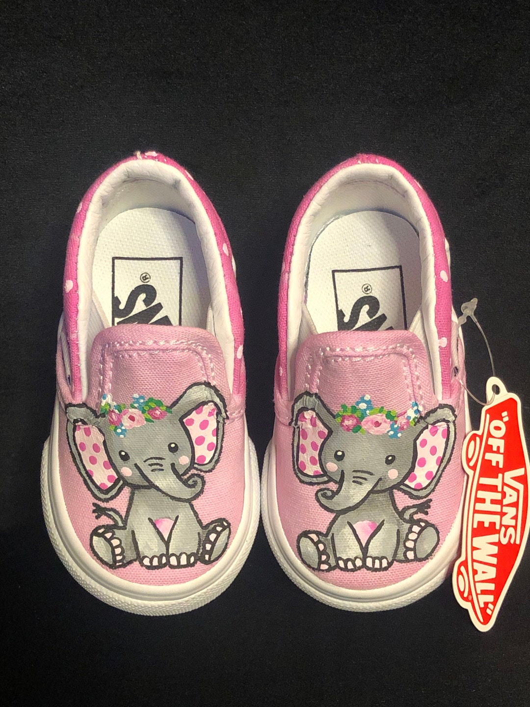 Baby Girl Elephant Vans - Etsy
