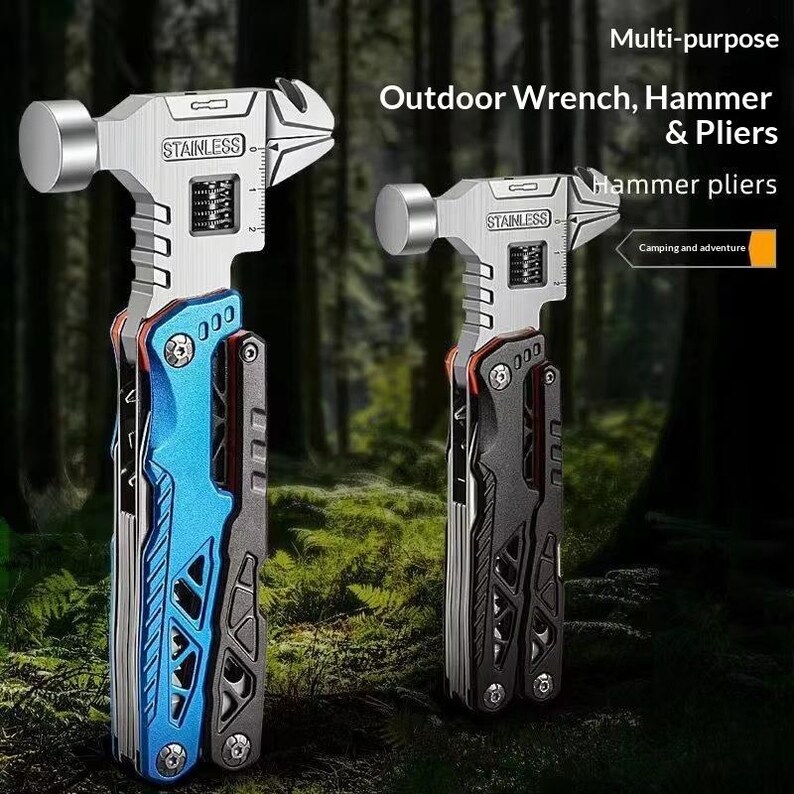 All-in-one Folding Hammer & Wrench | Camping, Outdoor and Emergency ...
