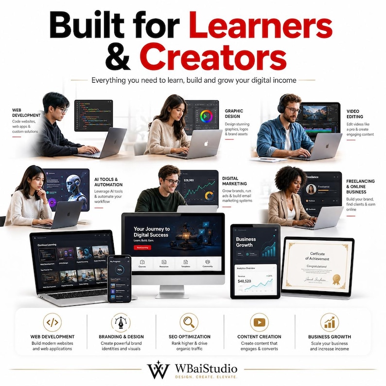 100GB+ Creator Mega Bundle | Web Development, Graphic Design, Marketing ...