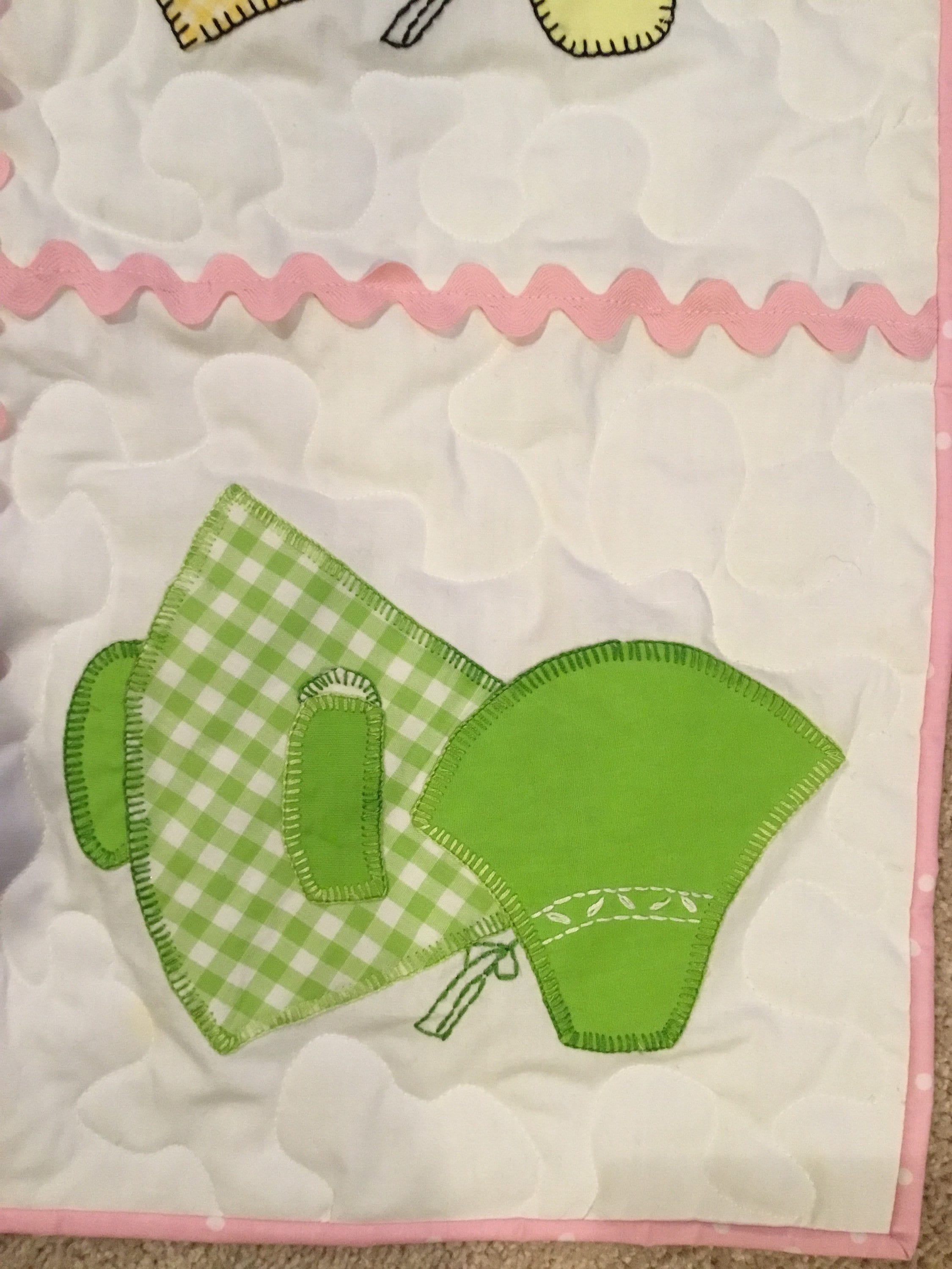 Handmade sunbonnet Sue Baby Quilt. - Etsy