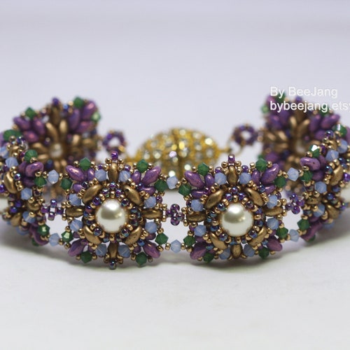 Beading Patterns Marya Bracelet Beading Tutorials - Etsy