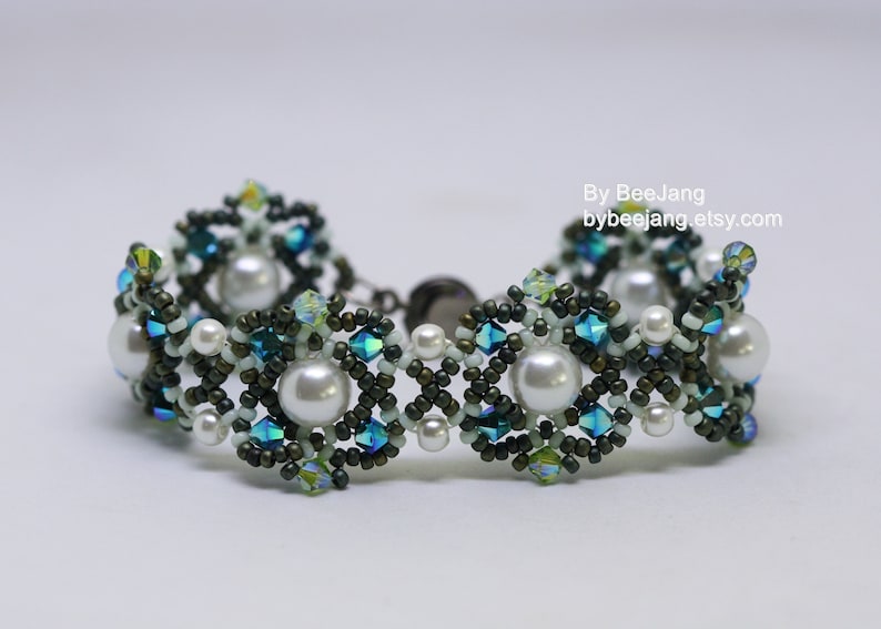 Beading Pattern Halia Bracelet Tutorial Digital Download PDF - Etsy