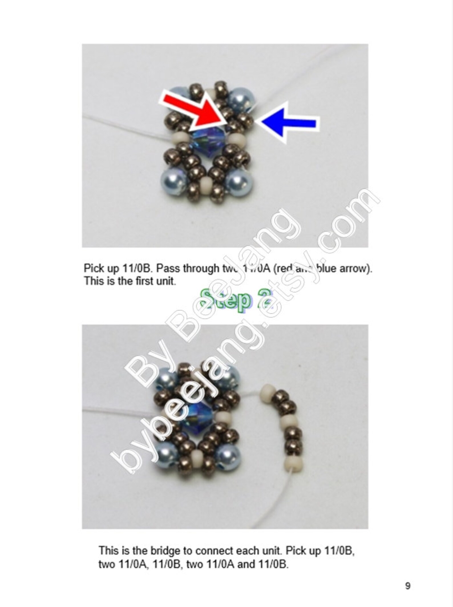 Beading Pattern - Layla Bracelet - Bracelet Tutorials - Digital ...