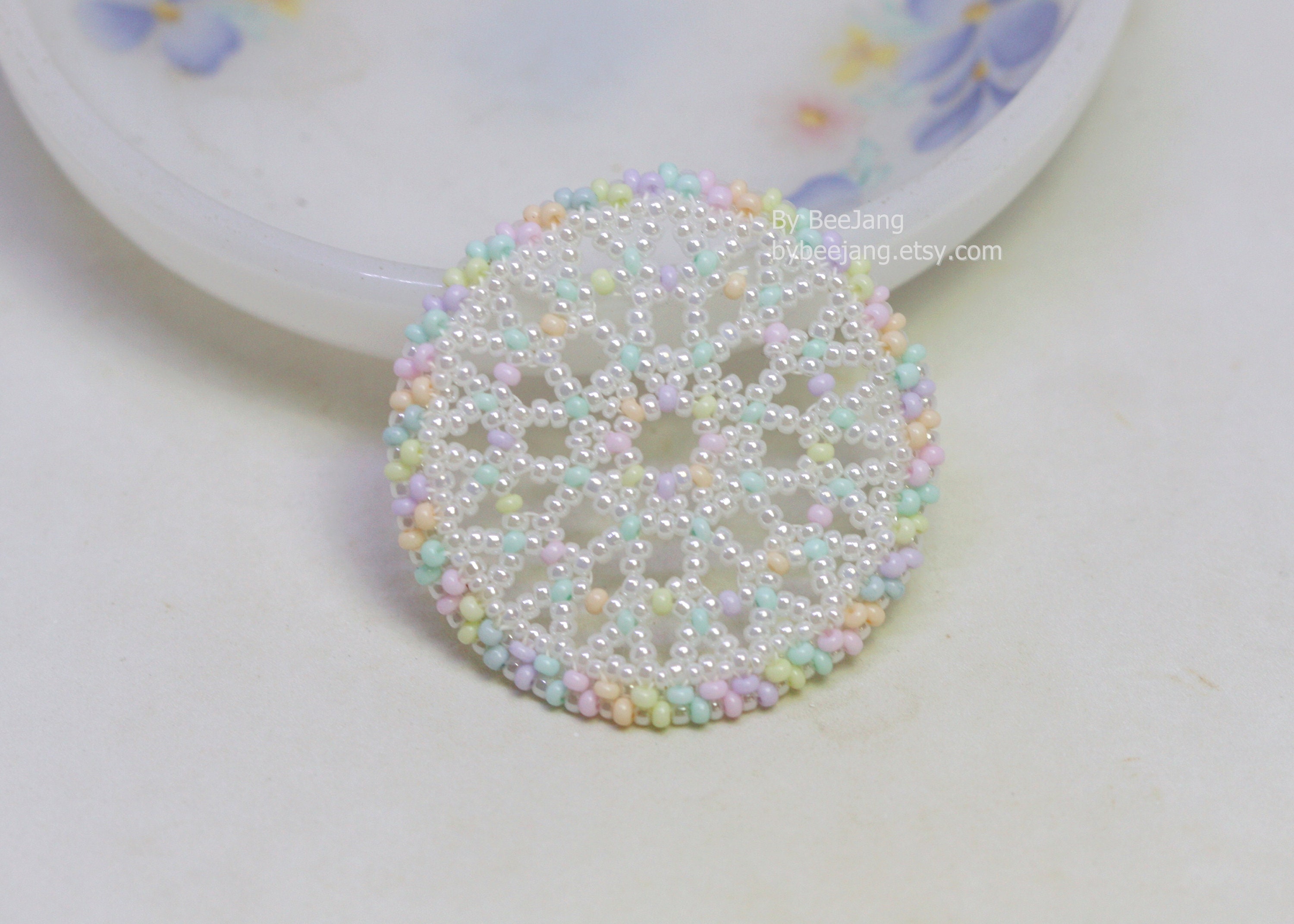 Wheel Pendant Beading Pattern: Olwyn PDF Tutorial - Etsy